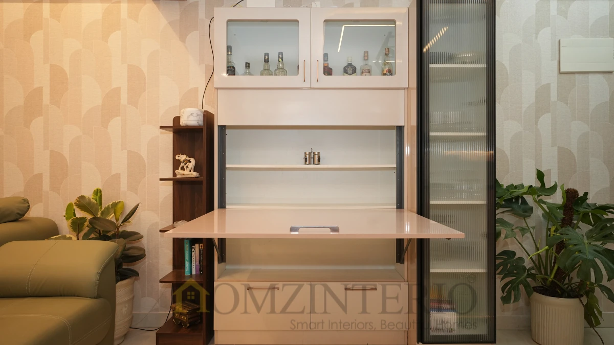 2BHK flat Interior Design at Urbannest Elite | Homzinterio