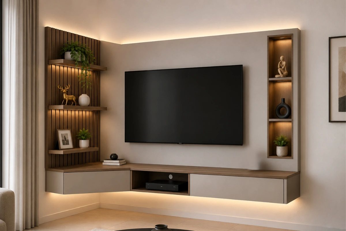 15+ TV Unit Design Ideas for Living Room | Modern TV Cabinets & Corner ...