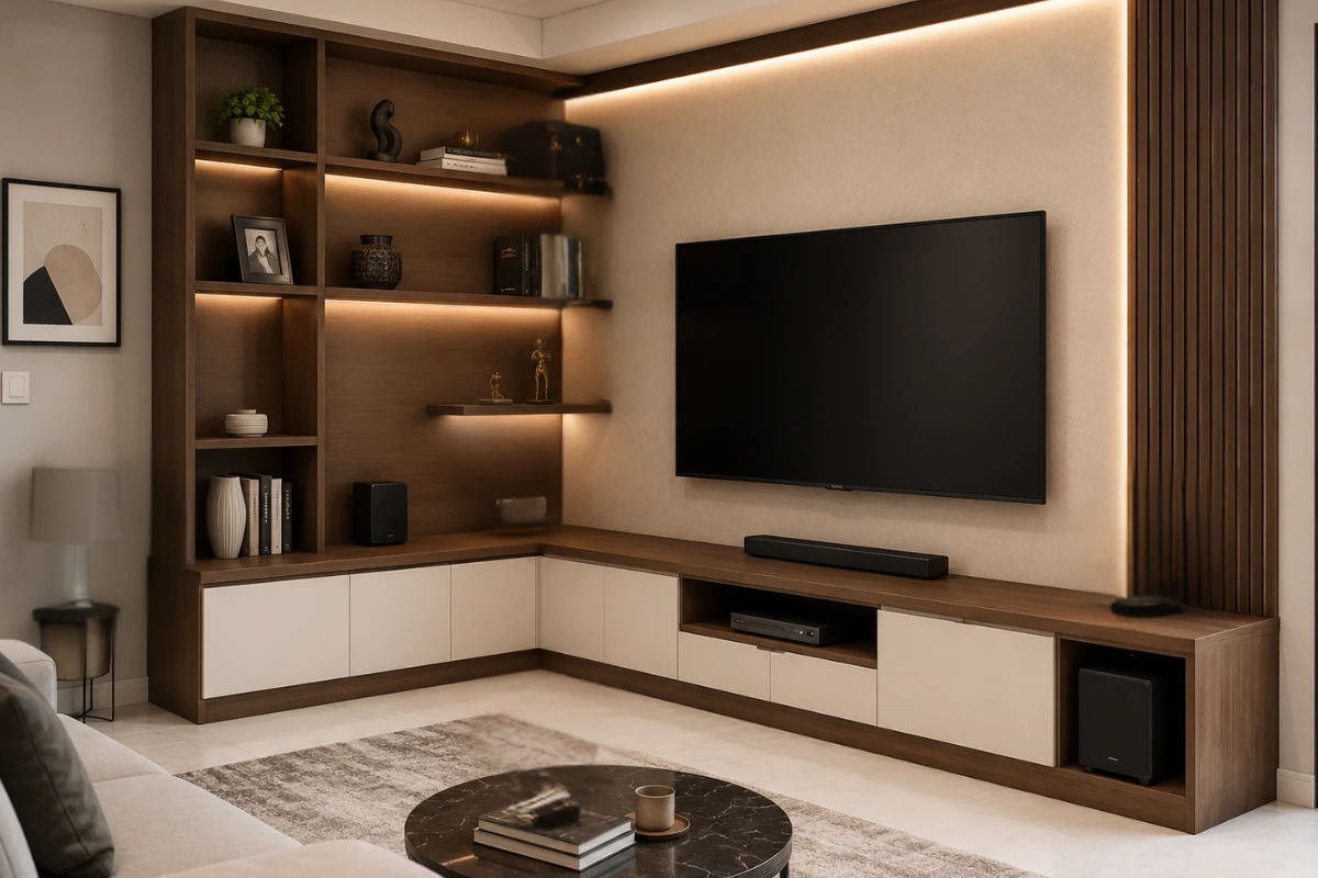 15+ TV Unit Design Ideas for Living Room | Modern TV Cabinets & Corner ...