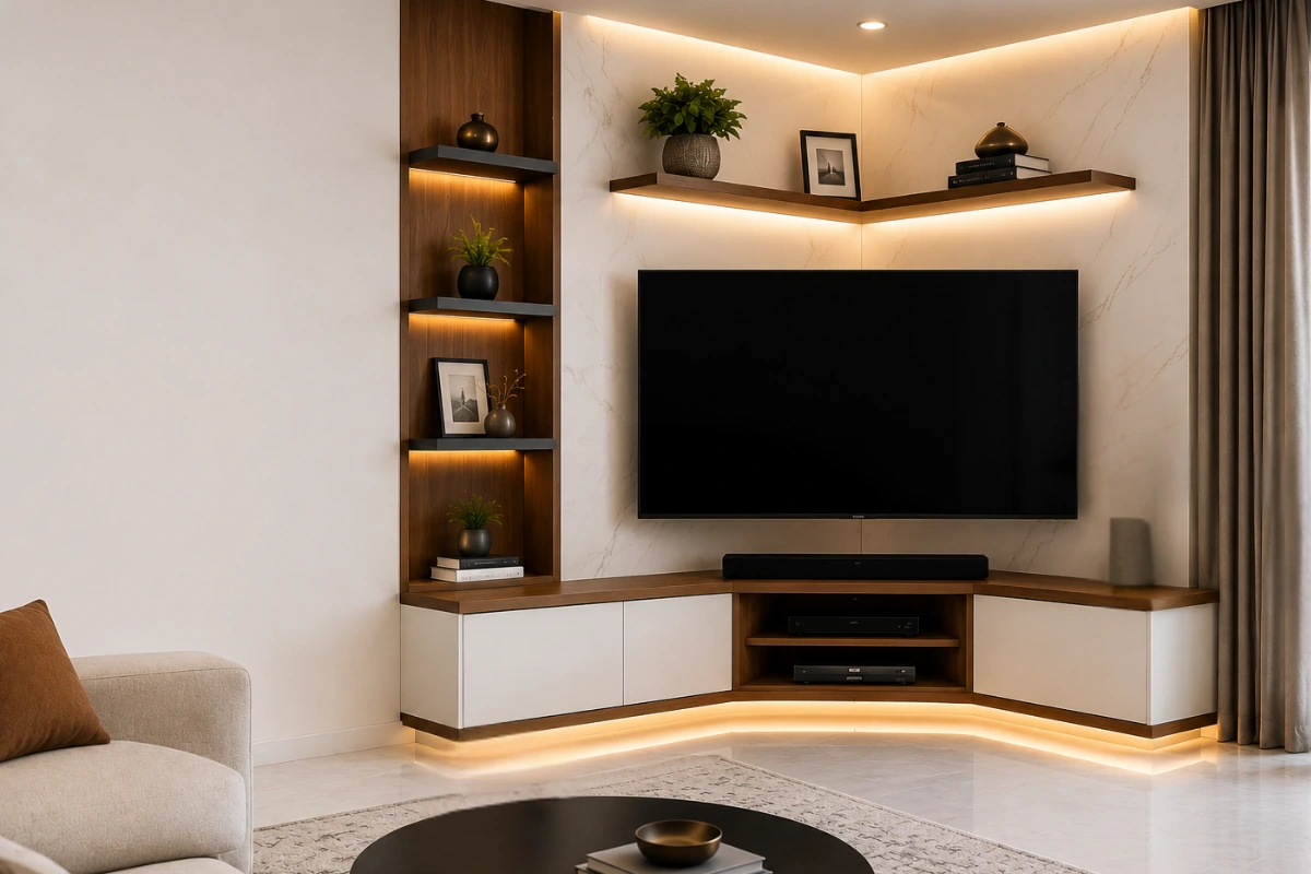 15+ TV Unit Design Ideas for Living Room | Modern TV Cabinets & Corner ...