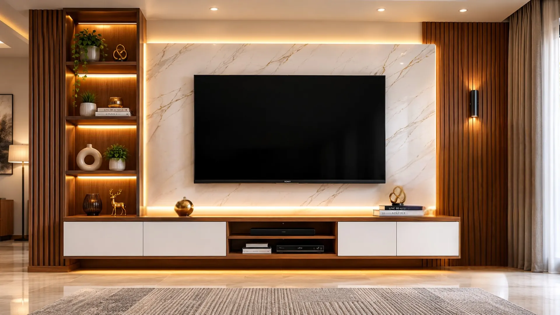 15+ TV Unit Design Ideas for Living Room | Modern TV Cabinets & Corner ...